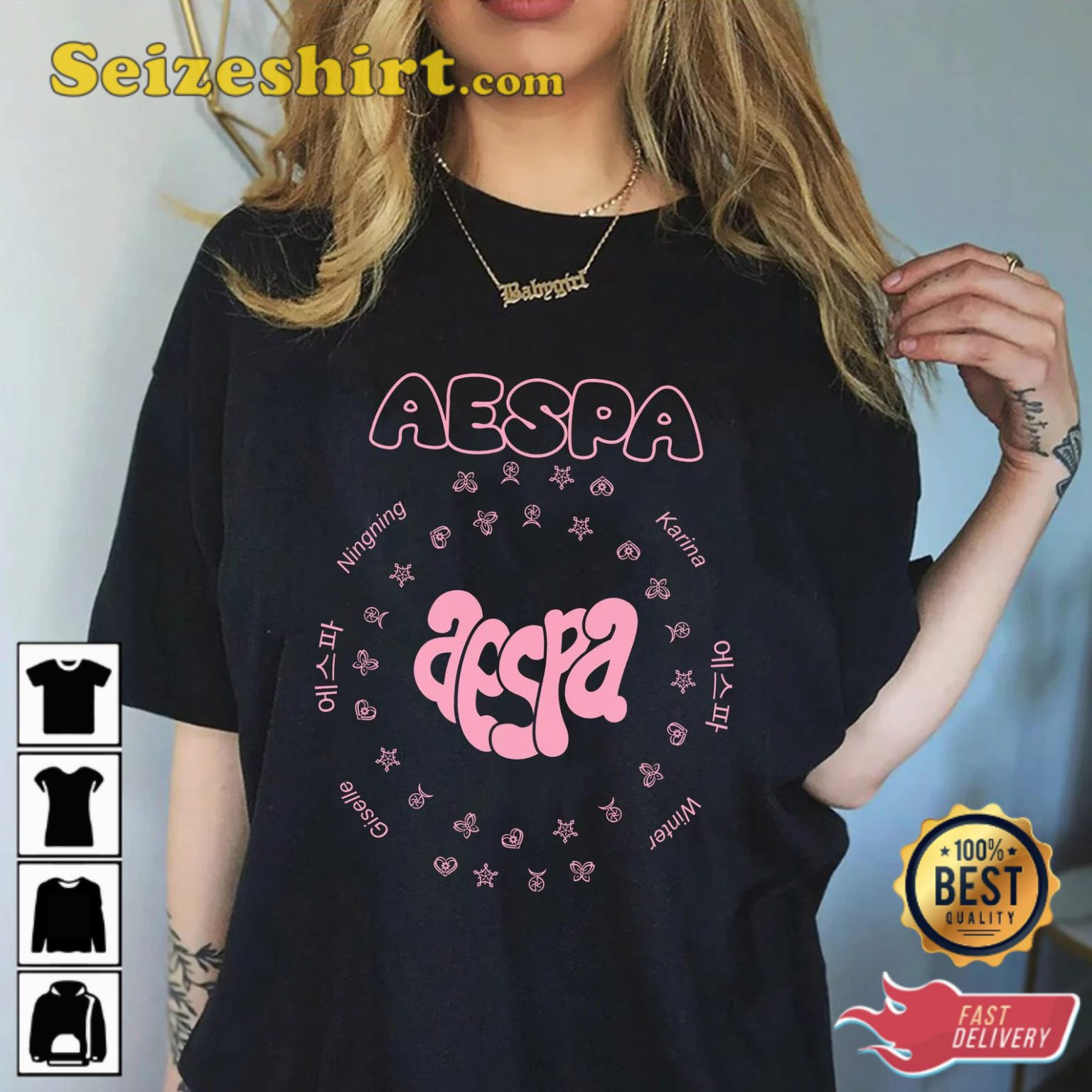Vintage Aespa World Tour 2023 T-Shirt - Seizeshirt.com