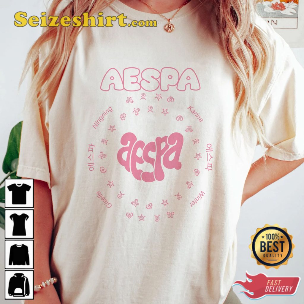 Vintage Aespa World Tour 2023 T-Shirt - Seizeshirt.com