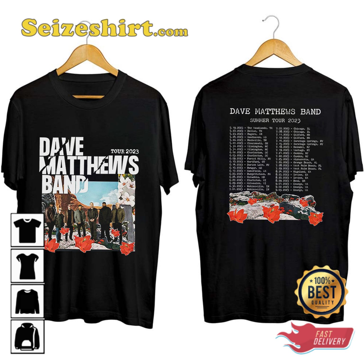 Rock Band Dave Matthews Band 2023 Tour Shirt - Seizeshirt.com