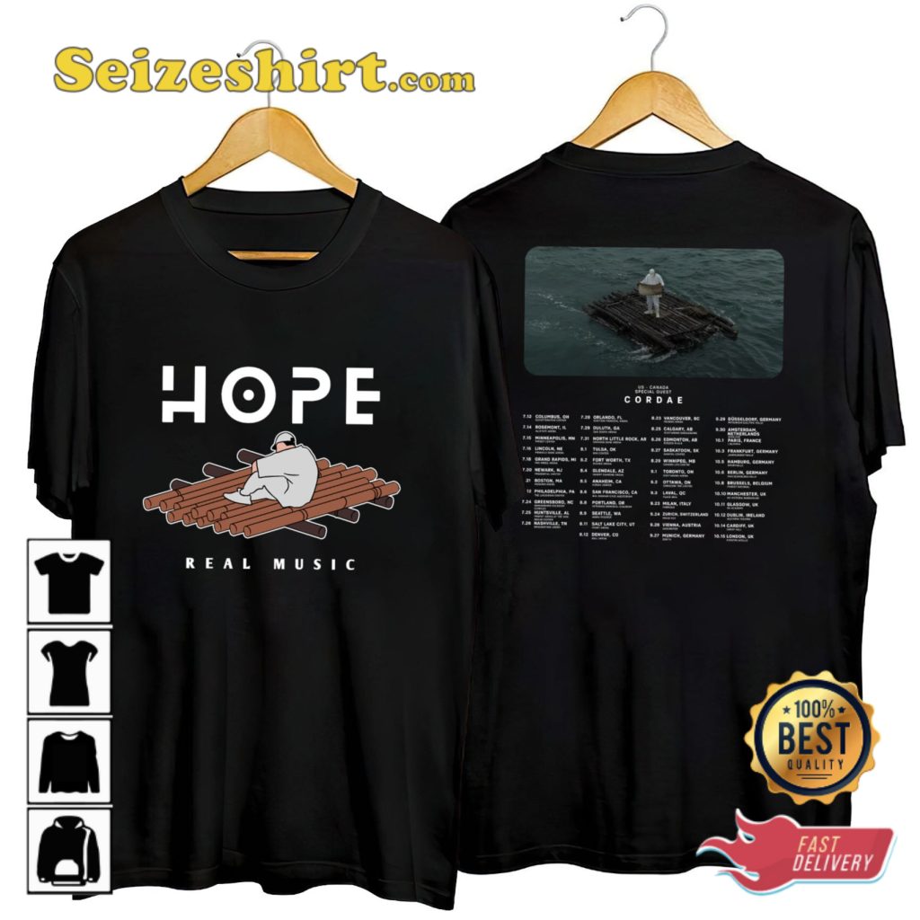 NF Hope Tour 2023 The Hope Tour With Special Guest Cordae T-Shirt ...