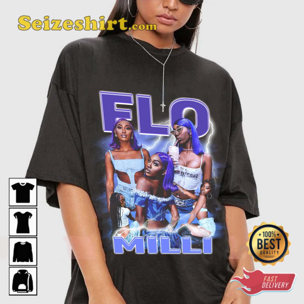 Flo Milli Song Rapper Hip Hop 90s T-shirt