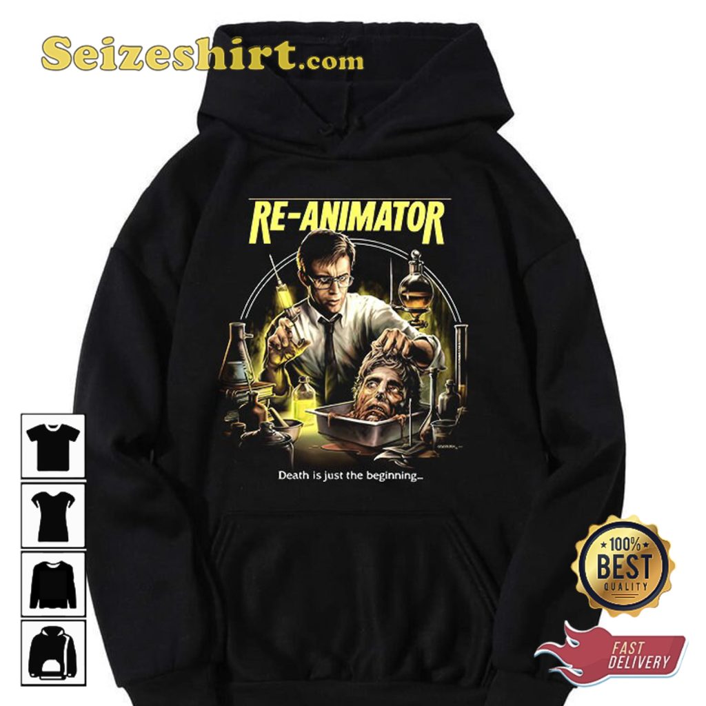 Re-animator Death Is Just The Beginning 80s Horror Movie Halloween